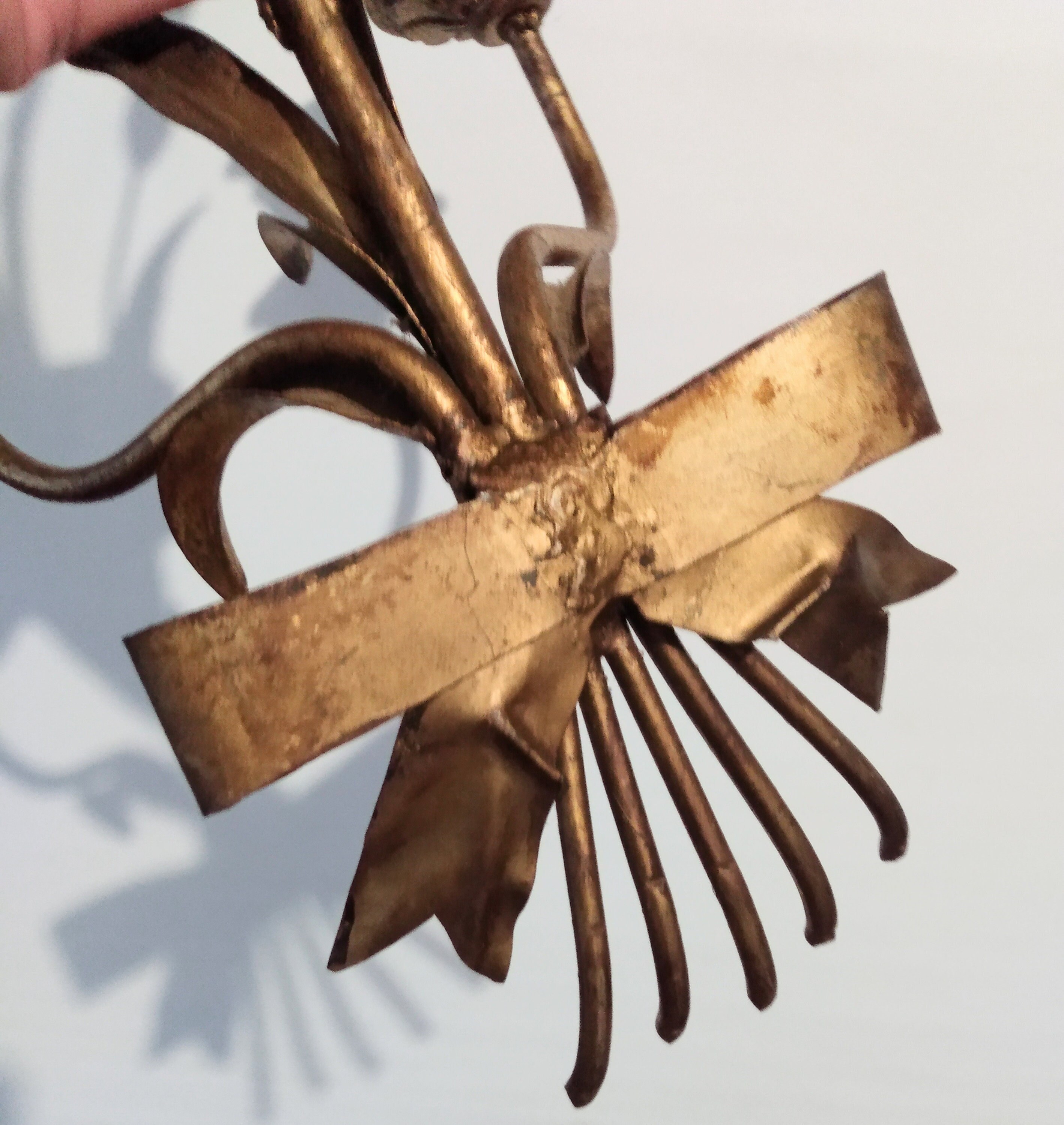 MCM Italian Gold Gilt Wall Candle Sconce Wheat - Etsy