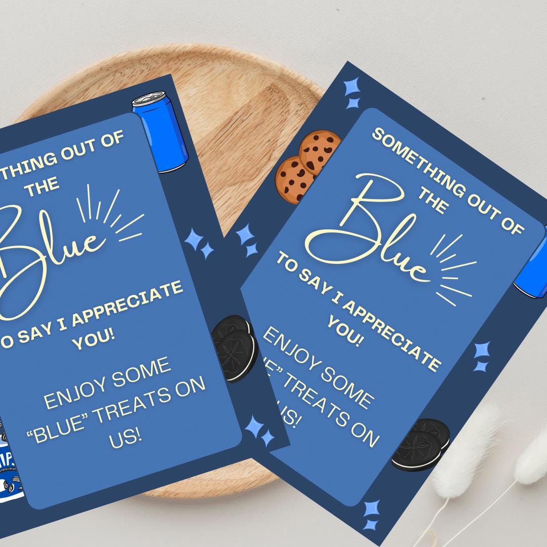 Blue Staff Appreciation Sign| Thank You Event | Sunshine Cart| Woot ...