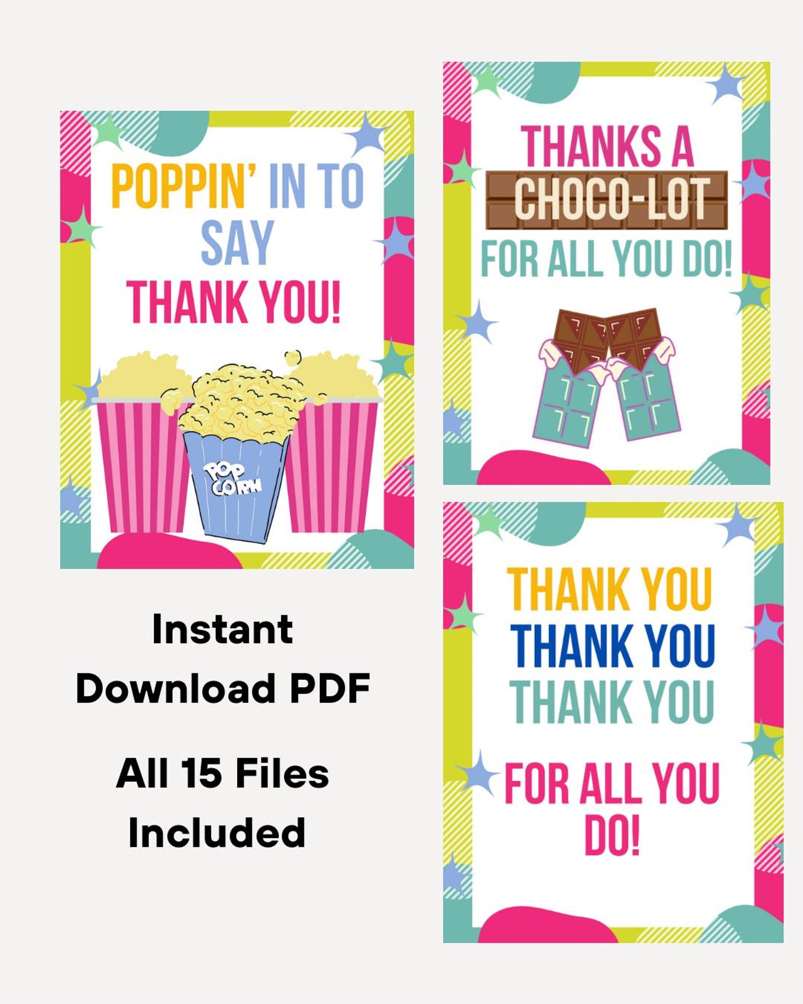 Staff Thank You Appreciation Bundle Signs | Thank You Staff Event ...