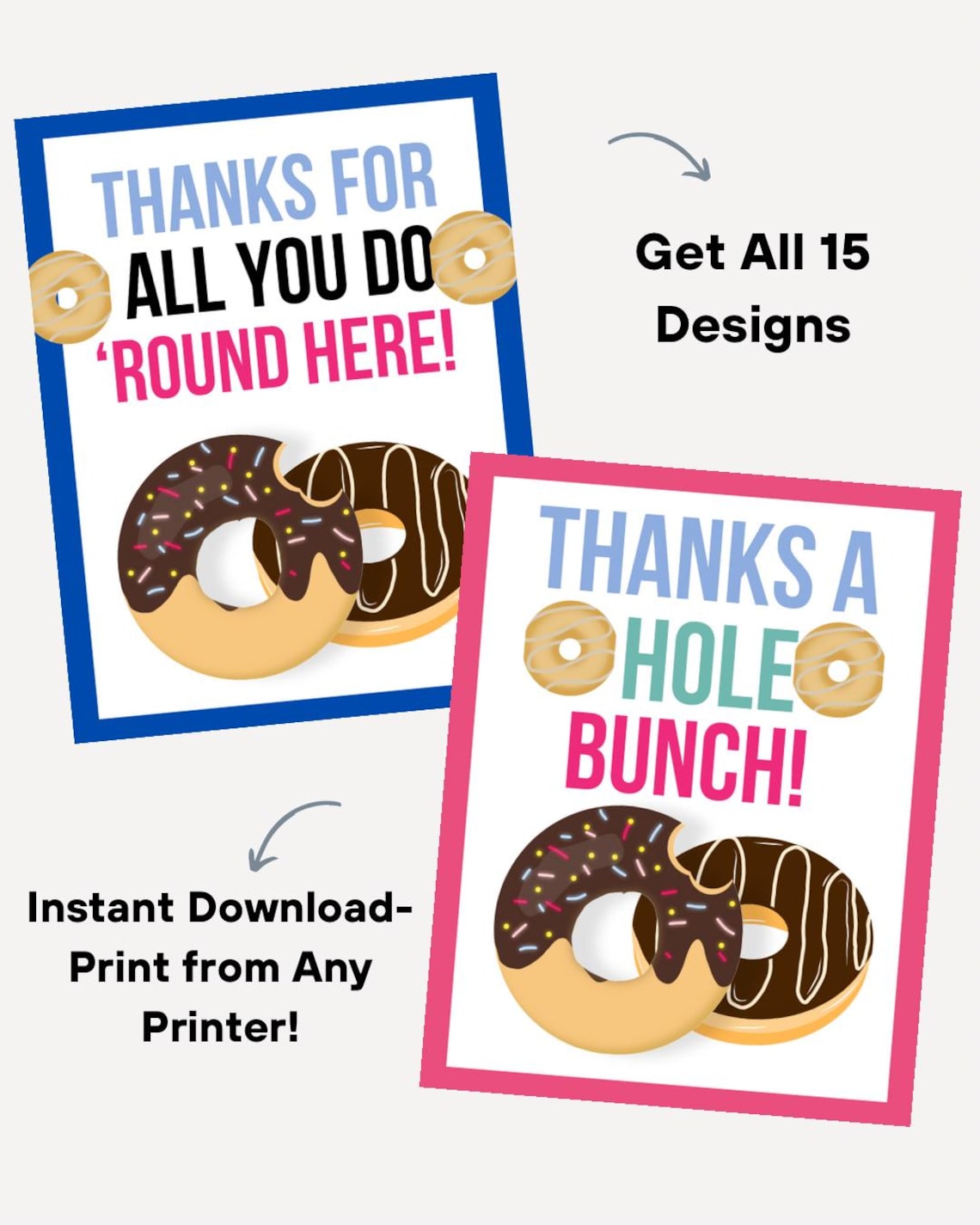 Staff Thank You Appreciation Bundle Signs | Thank You Staff Event ...