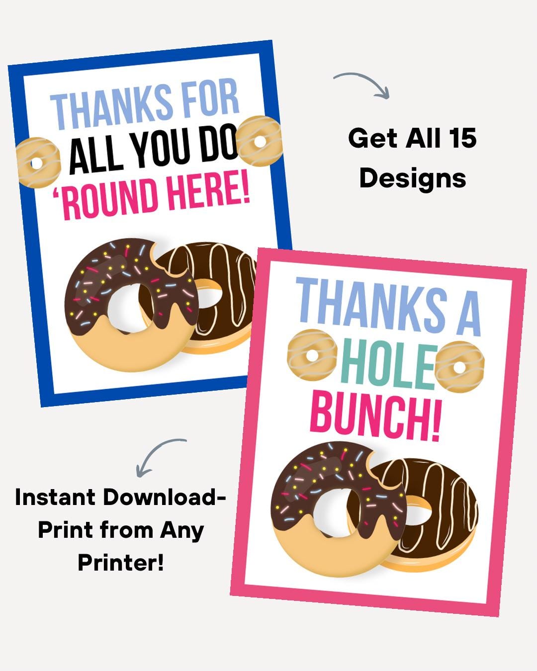Staff Thank You Appreciation Bundle Signs | Thank You Staff Event ...