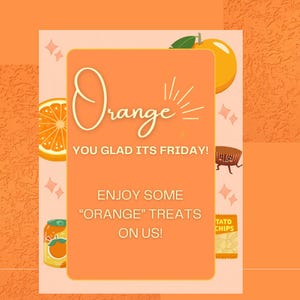 Orange Staff Appreciation Sign| Thank You Event | Sunshine Cart| Woot ...