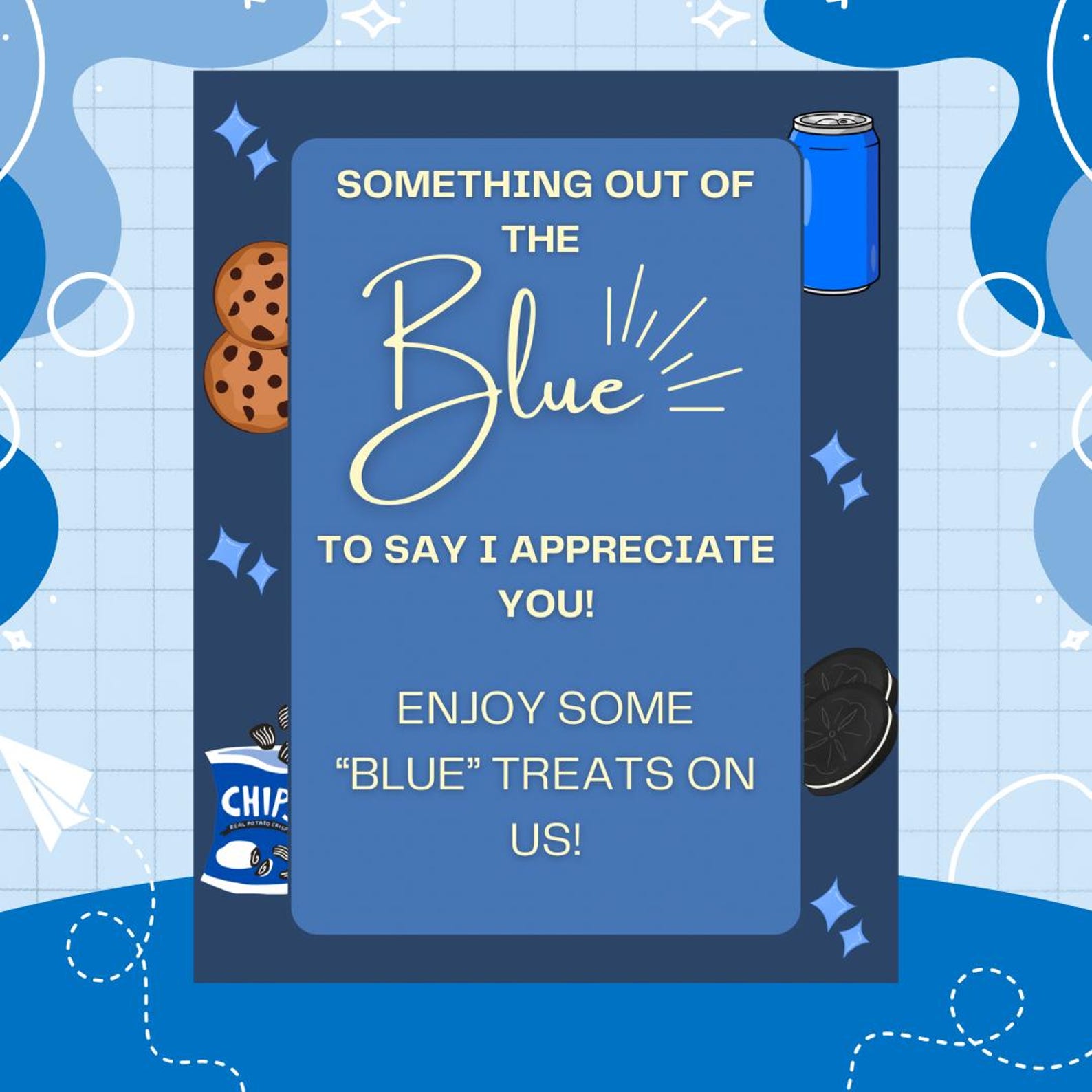 Blue Staff Appreciation Sign| Thank You Event | Sunshine Cart| Woot ...