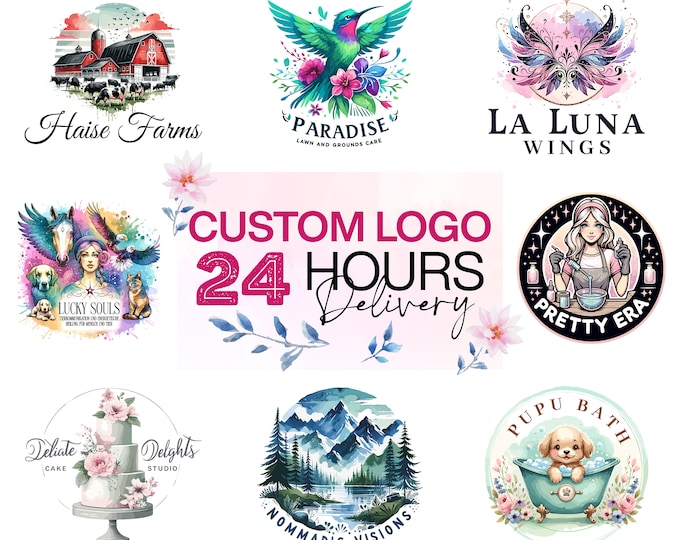 Custm Hand Drawn Logo Design, Logo Design, Professional Logo, Simple ...