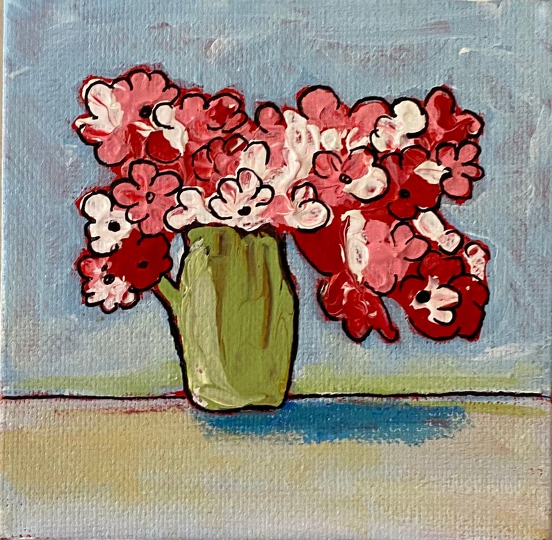 Fine Art Prints of Flowers, Impressionism, Poppies, Rose, Bouquet - Etsy