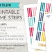 Printable Planner Time Strips - 7am to 6pm, PDF, PNG, Silhouette ...