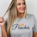 Peaches Shirt, Peaches Graphic Tee for Women, Peach T-shirt for Her ...