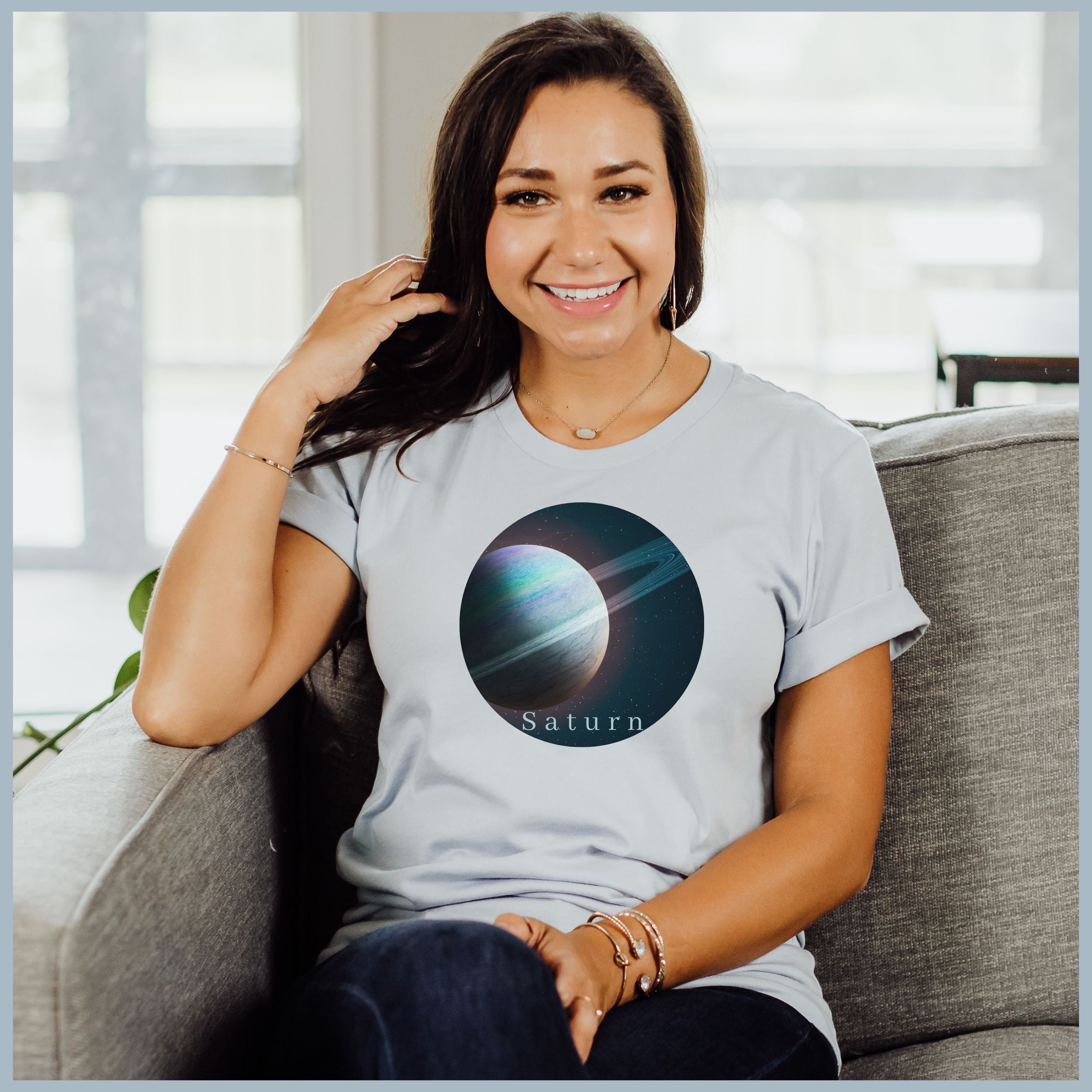 Planet Saturn Shirt, Saturn T-shirt, Solar System Tee, Couples Space ...