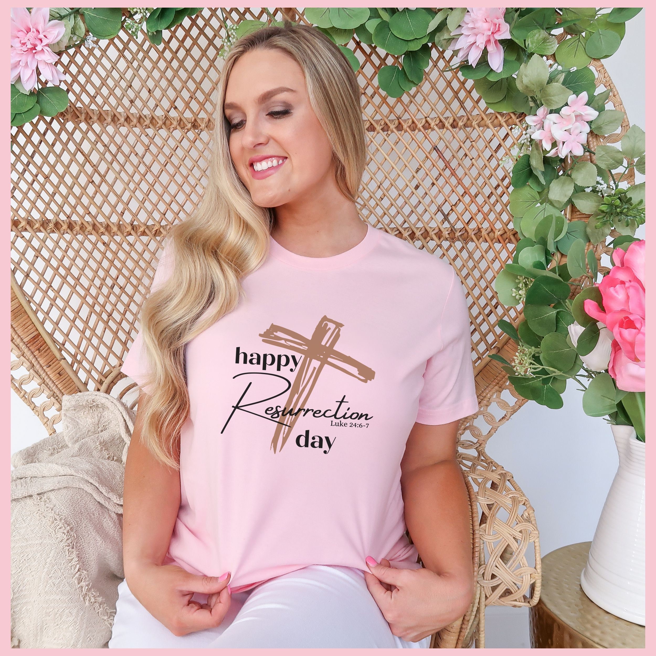 Happy Resurrection Day Shirt, Easter Tshirt, Christian T-shirt ...