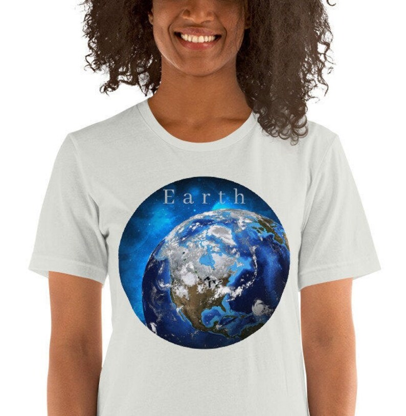 Planet Earth Shirt Earth Day Tshirt Planet Tee Outer Space Etsy
