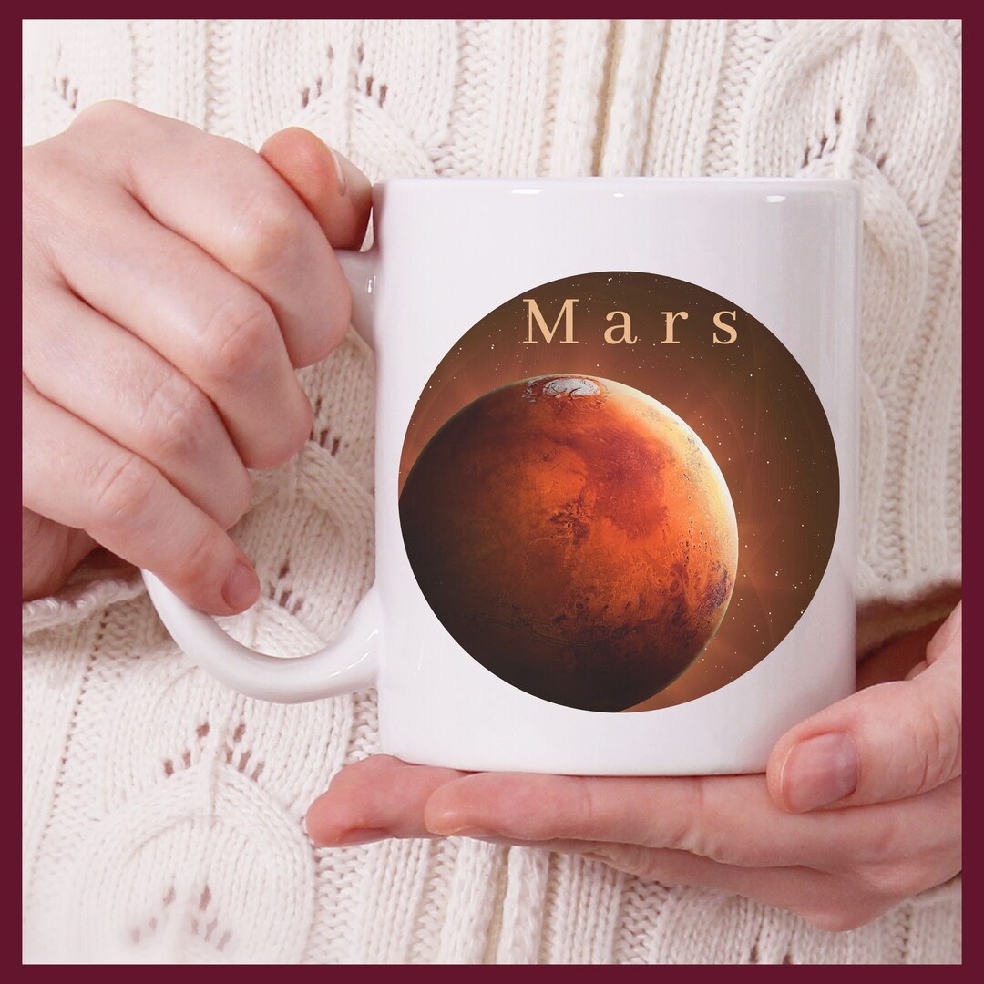 Planet Mars Coffee Mug, Red Planet, Outer Space Mug, Astronomy Gifts ...