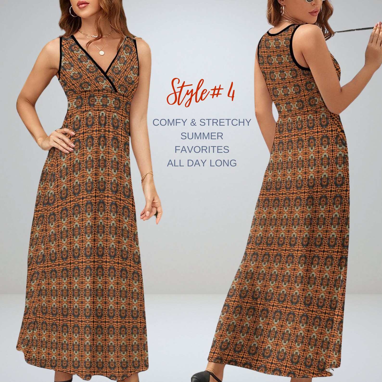 Bohemian Sundress: Women's Colorful Print Boho Dress - Etsy
