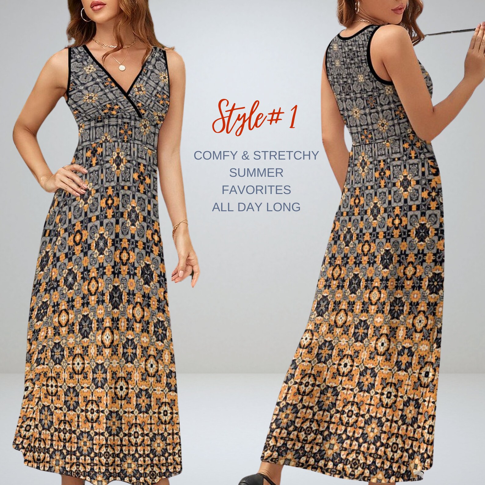 Bohemian Sundress: Women's Colorful Print Boho Dress - Etsy