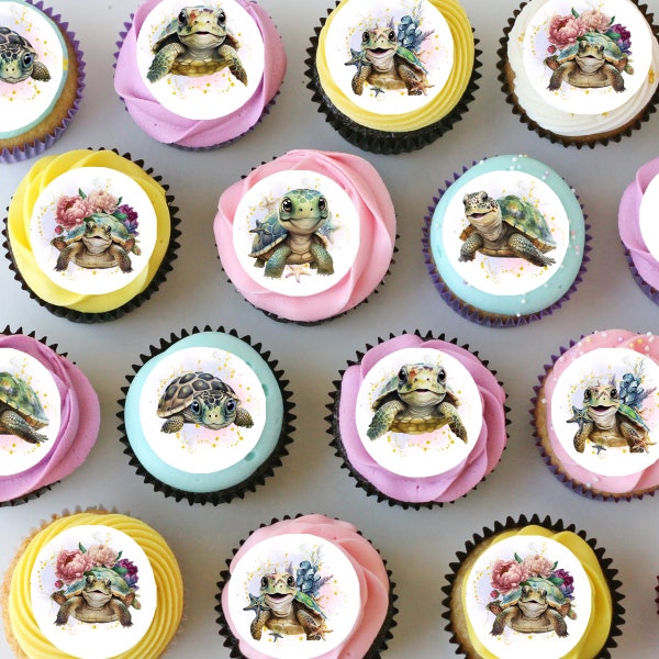 Turtle Cupcake - Etsy