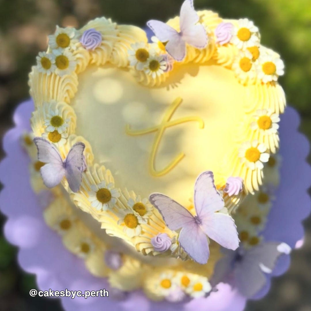 Purple Pre-cut Edible Wafer Paper Butterflies - Etsy