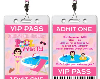 Pool Party Vip Pass - Etsy