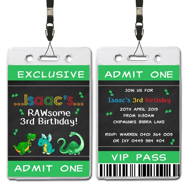 Birthday Vip Passes - Etsy