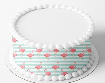 Fern Leaf Greenery Edible Icing Cake Wrap Topper | Etsy