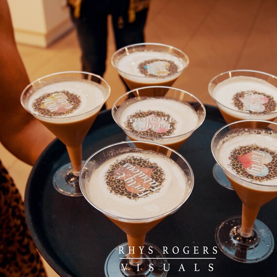 Leopard Print Edible Cocktail Drink Toppers - Etsy