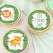 Jungle Safari Animals Pre-cut Edible Icing Image Cupcake or Cookie ...