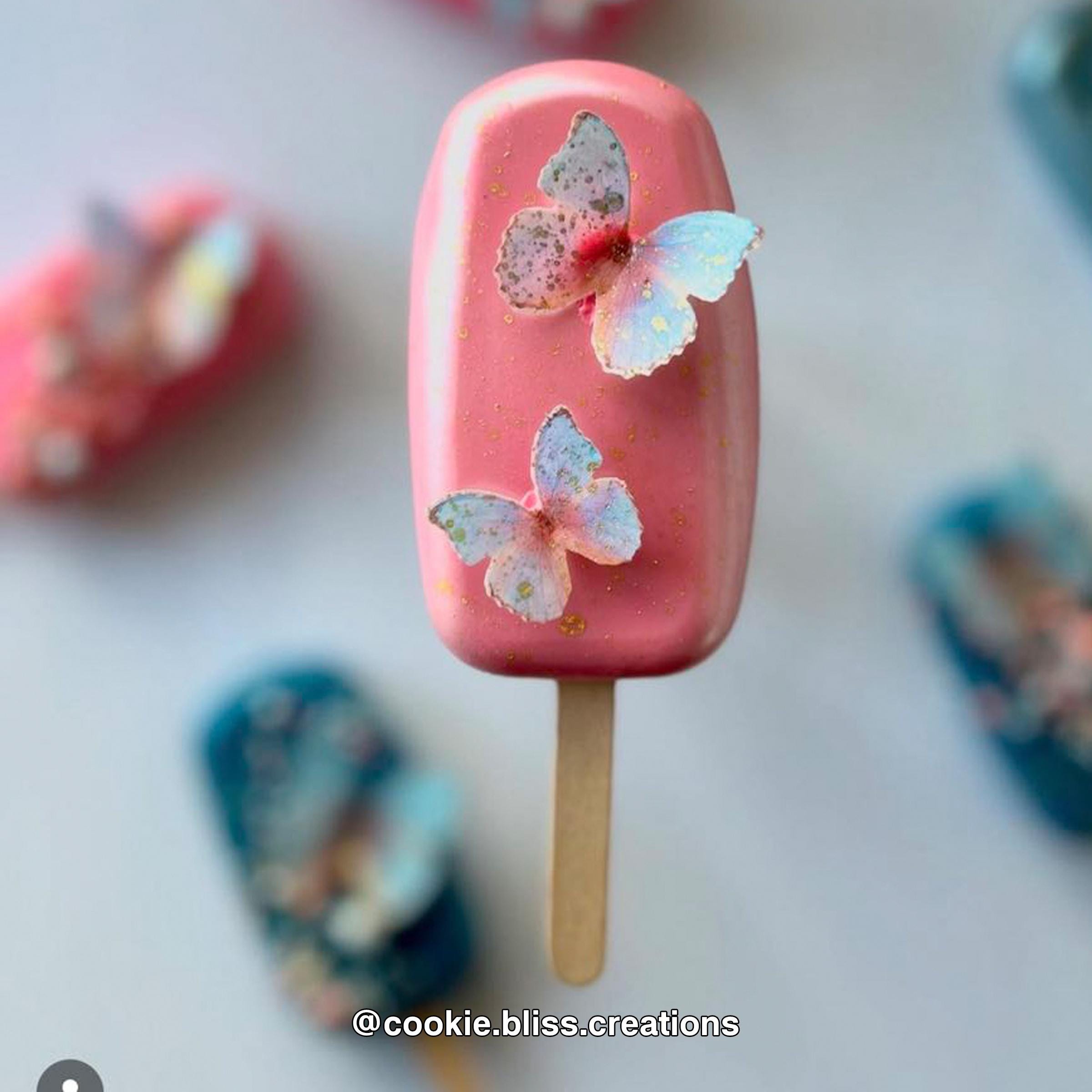 Pink & Blue Pre-cut Edible Wafer Butterflies - Etsy