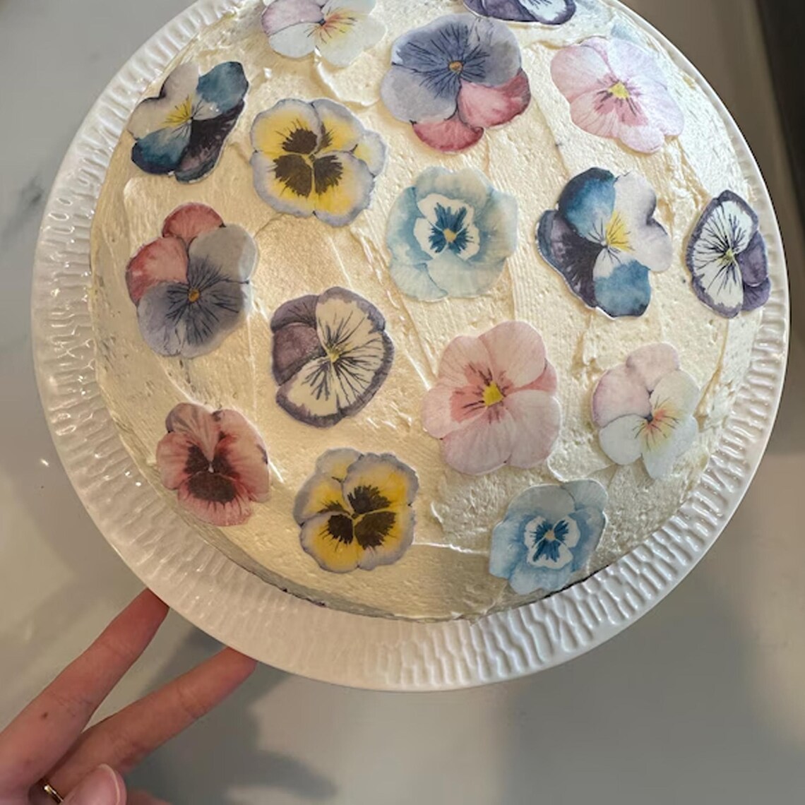 Pre-cut Edible Wafer Pansy Pansies Flowers - Etsy
