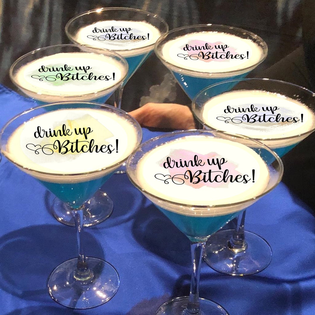 Drink up B*tches Edible Cocktail Drink Toppers - Etsy