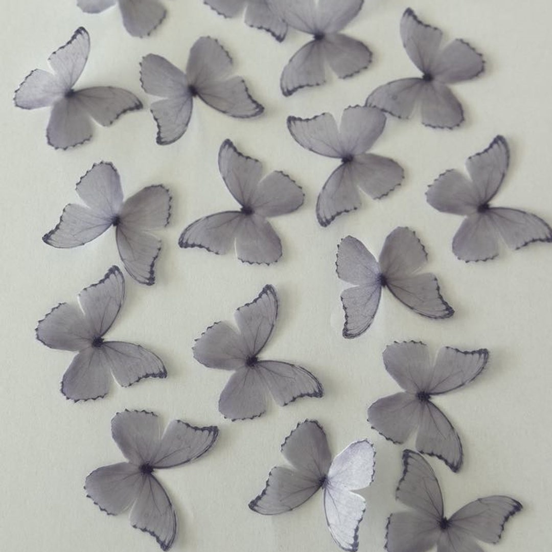 Purple Pre-cut Edible Wafer Paper Butterflies - Etsy
