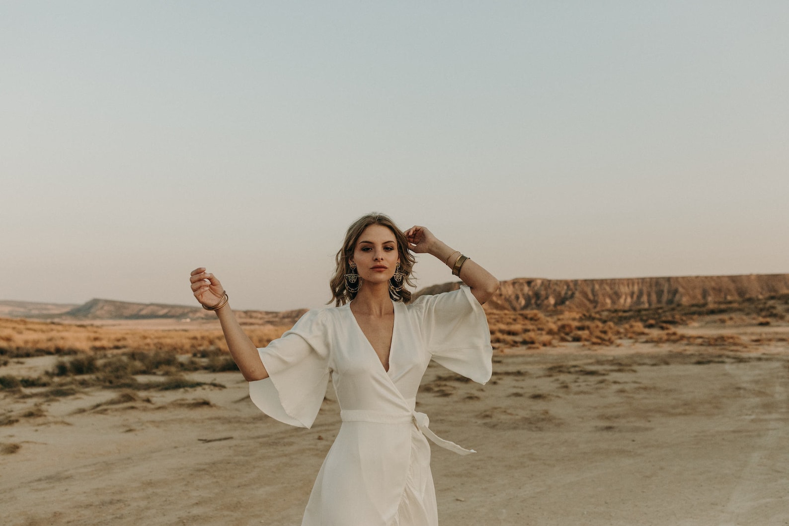 Alma Dress Pearl Wrap Dress Boho Bride Wedding Dress Boho - Etsy