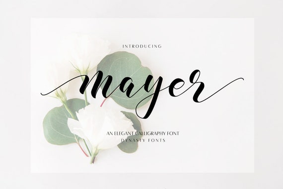 Font download Digital font Calligraphy font Script Font | Etsy