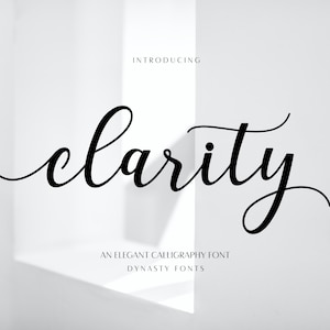 Calligraphy Font Set: Modern Handwritten Script - Clarity, Honey Girl (digital Download) - Etsy