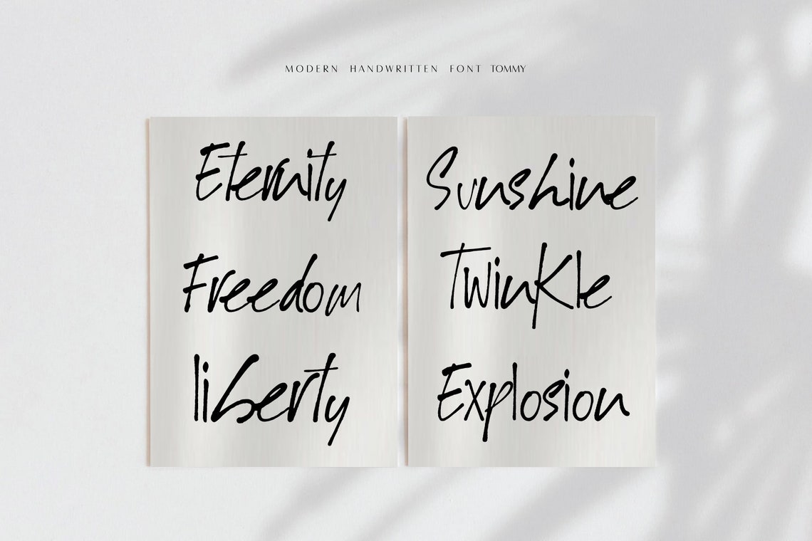 Tommy Script Font: Modern Calligraphy Font (digital Download) - Etsy