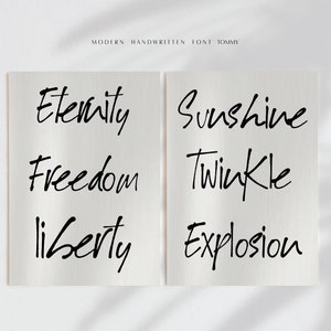 Tommy Script Font: Modern Calligraphy Font (digital Download) - Etsy