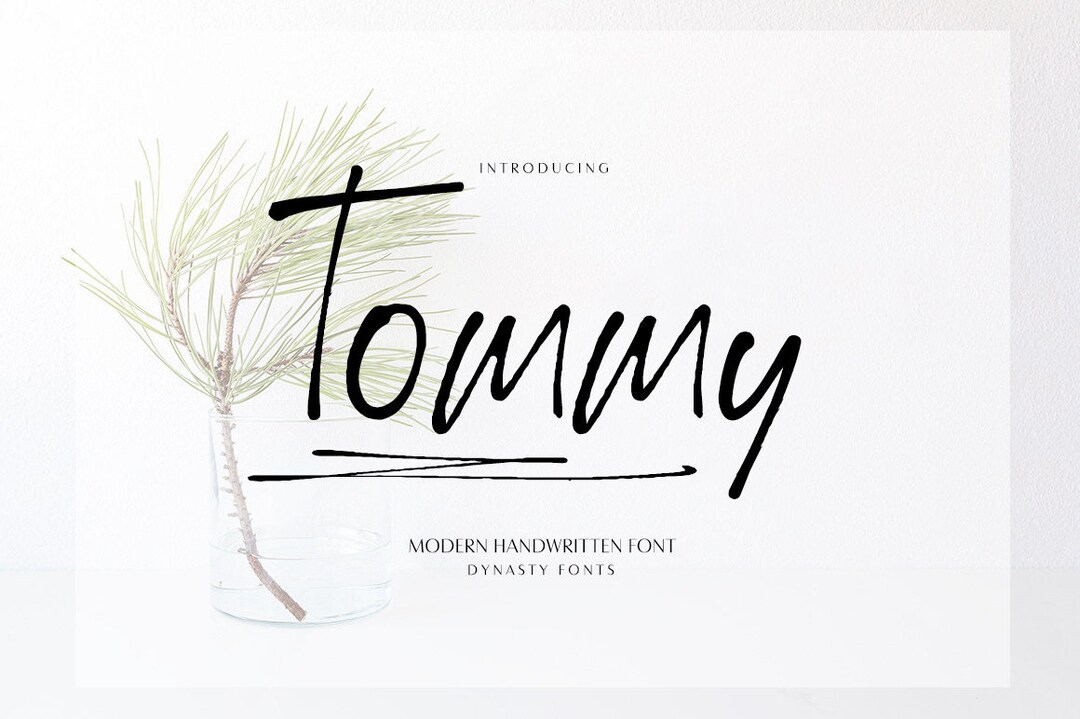 Tommy Script Font: Modern Calligraphy Font (digital Download) - Etsy