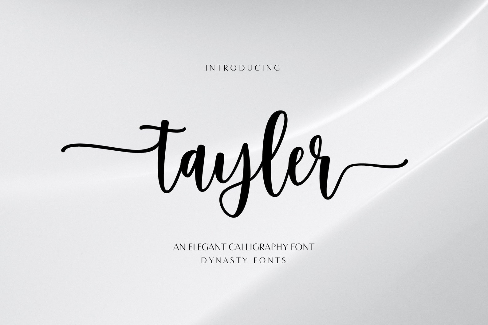 Tayler Script Font: Swirly Calligraphy Font (TTF, Instant Download) - Etsy