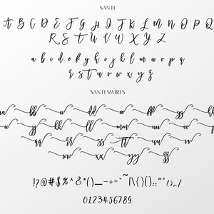 Calligraphy Font, Brush Font, Digital Font, Font Download, Handwritten ...