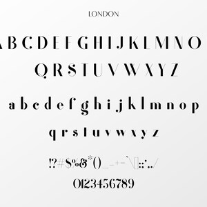 London Font: Minimalist Luxury Font for Branding (instant Download) - Etsy