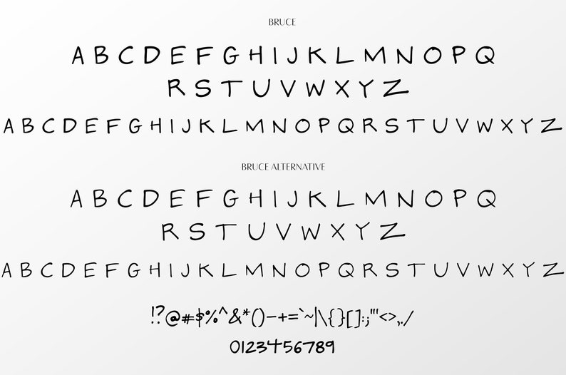 Handwritten Font Digital Font Calligraphy Font Font | Etsy