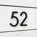 6 Inch Modern House Numbers Architectural Building Farmhouse Door ...