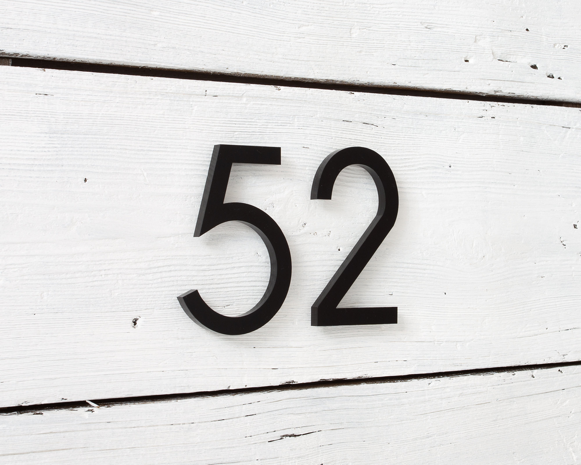 6 Inch Modern House Numbers - Architectural Building Farmhouse Door ...