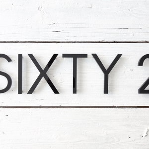 6 Inch Modern House Numbers - Architectural Building Farmhouse Door ...