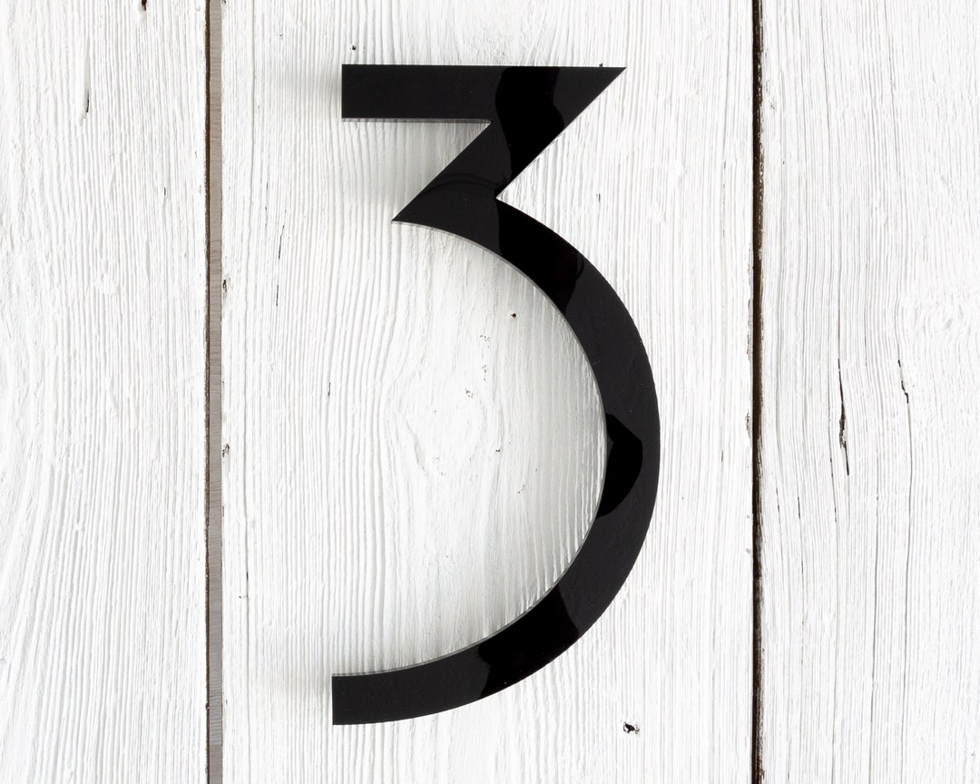 12 Inch Large Modern House Numbers Architectural Home - Etsy