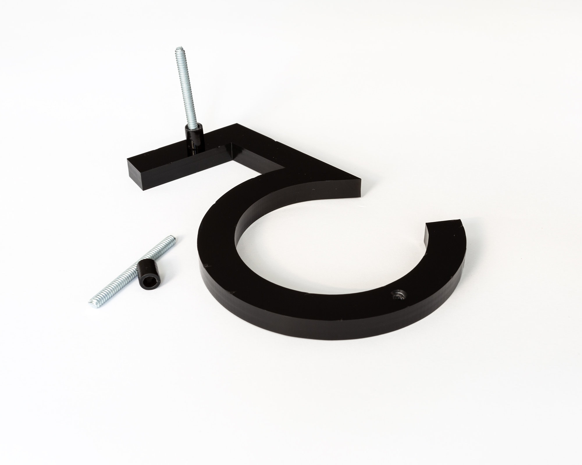 12 inch Modern House Numbers Contemporary Minimalist Address | Etsy