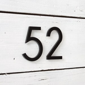 8 Inch Modern House Numbers Address Sign Black Door - Etsy Canada