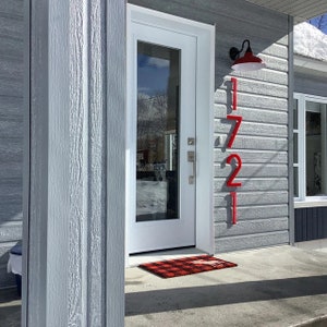 12 Inch Modern House Numbers - Contemporary Minimalist Address Sign ...