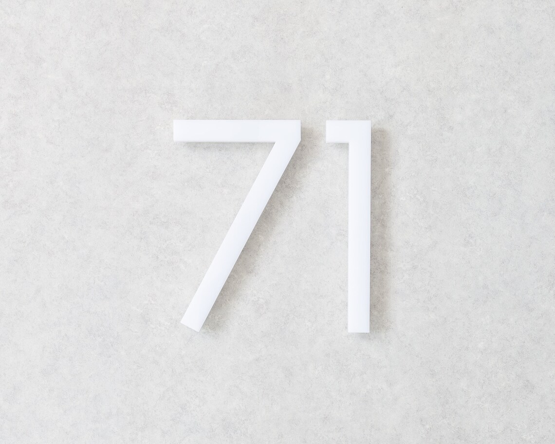 10 Inch Modern House Numbers Contemporary Custom Address - Etsy