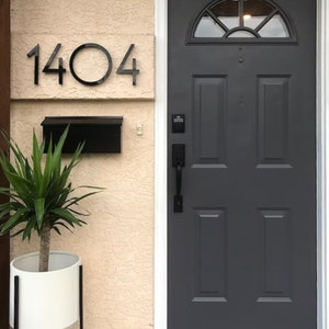 10 Inch Modern House Numbers - Address Numbers - Architectural Large ...