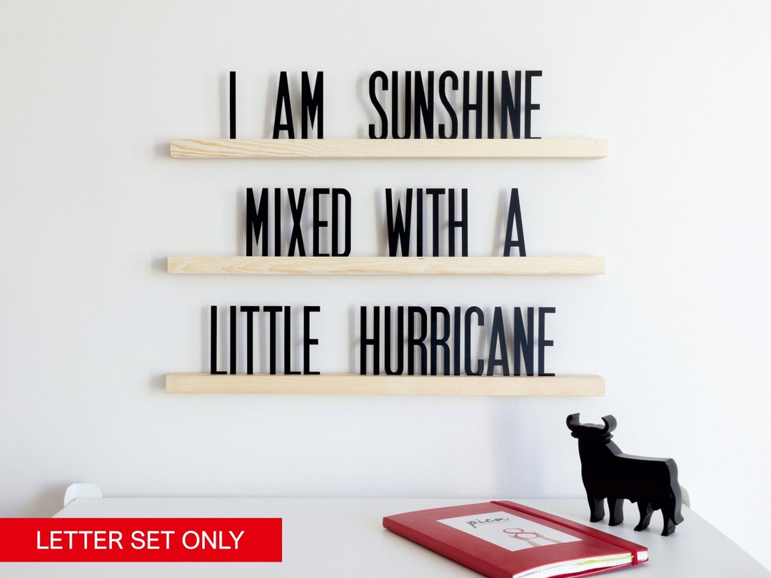 Letter Set for Letter Ledges – LETTER SET ONLY - 189 Letters – Letter ...