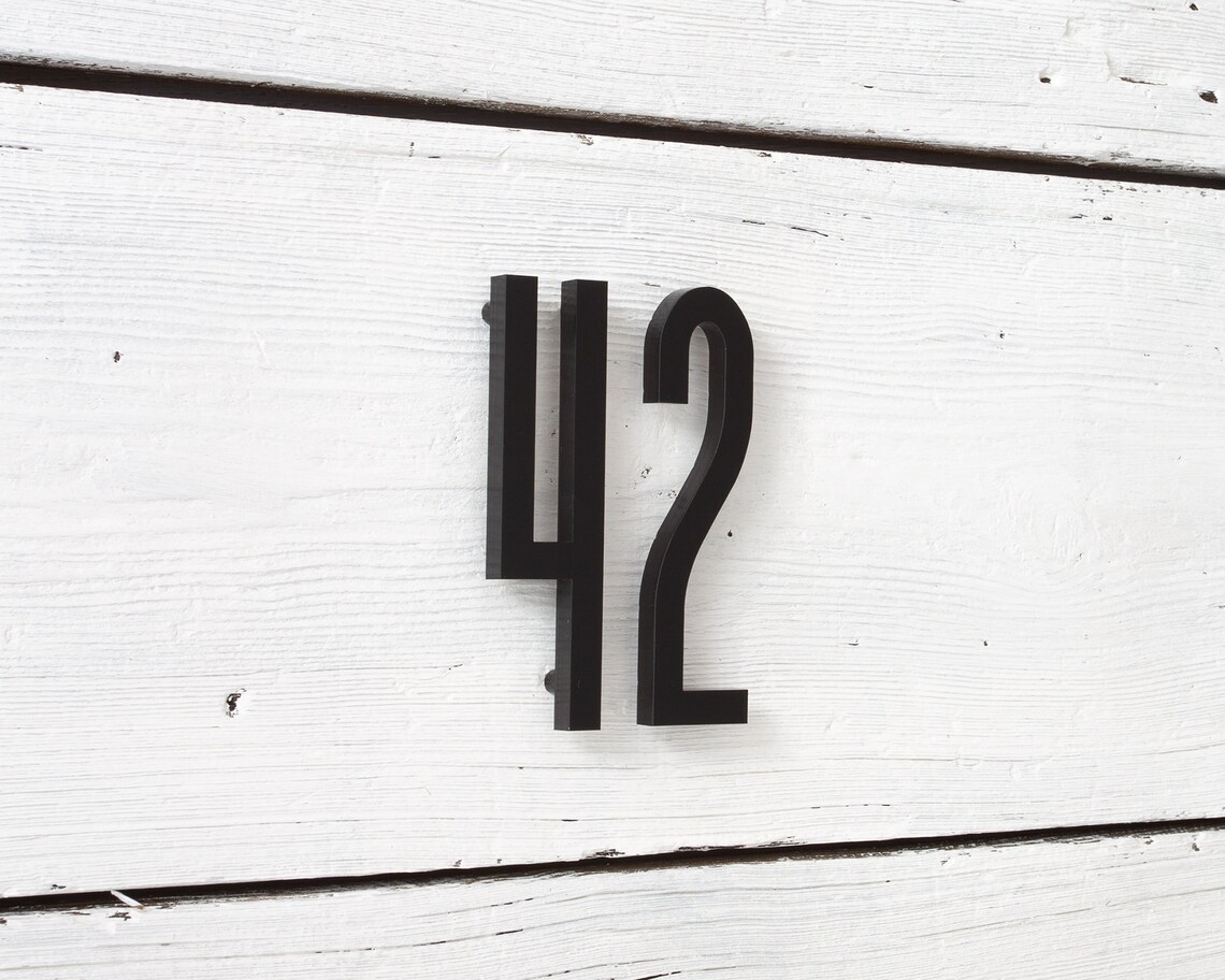 10 Inch Modern House Numbers Large Address Numbers Adress - Etsy