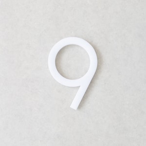 12 Inch Modern House Numbers - Contemporary Minimalist Address Sign ...